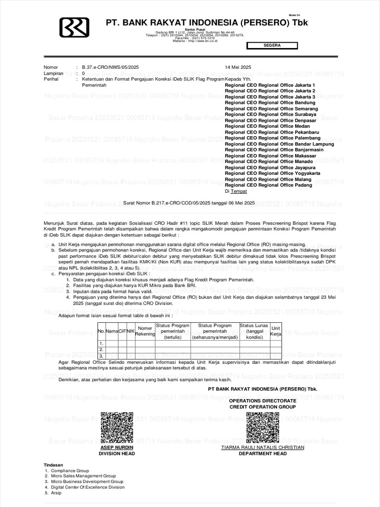 B.37.e-CRONWS052025 Ketentuan Dan Format Pengajuan Koreksi Ideb SLIK ...