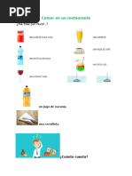 Diálogo en un restaurante en español | PDF | Restaurante y Catering
