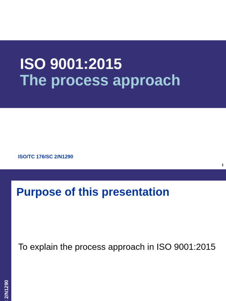 Understanding ISO 9001:2015 Process Approach | PDF | International ...
