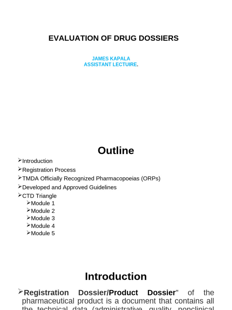 Registration Dossier | PDF | Verification And Validation | Pharmacology