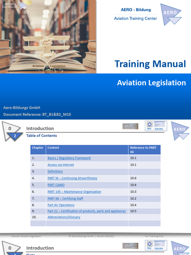2022 03 Module 10 Aviation Legislation CAT B1&B2 ENG | PDF | Aerospace ...