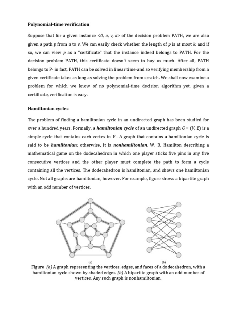 Polynomial-Time Verification in NP | PDF | Graph Theory | Theoretical ...