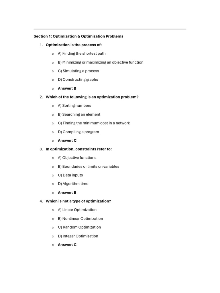 MCQ 3rd Part | PDF | Mathematical Optimization | Variance