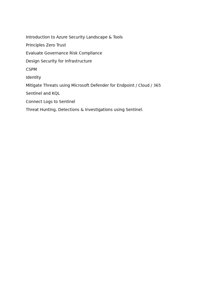 Introduction To Azure Security Landscape | PDF