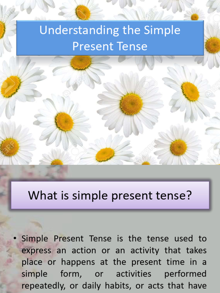 Simple Present Tense PPT DF | PDF | Subject (Grammar) | Verb
