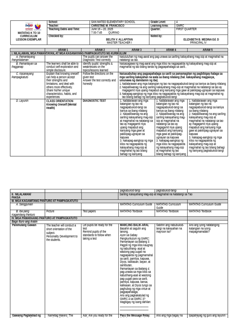 Cmfrancisco Le q1 GMRC June16-20 Editted | PDF