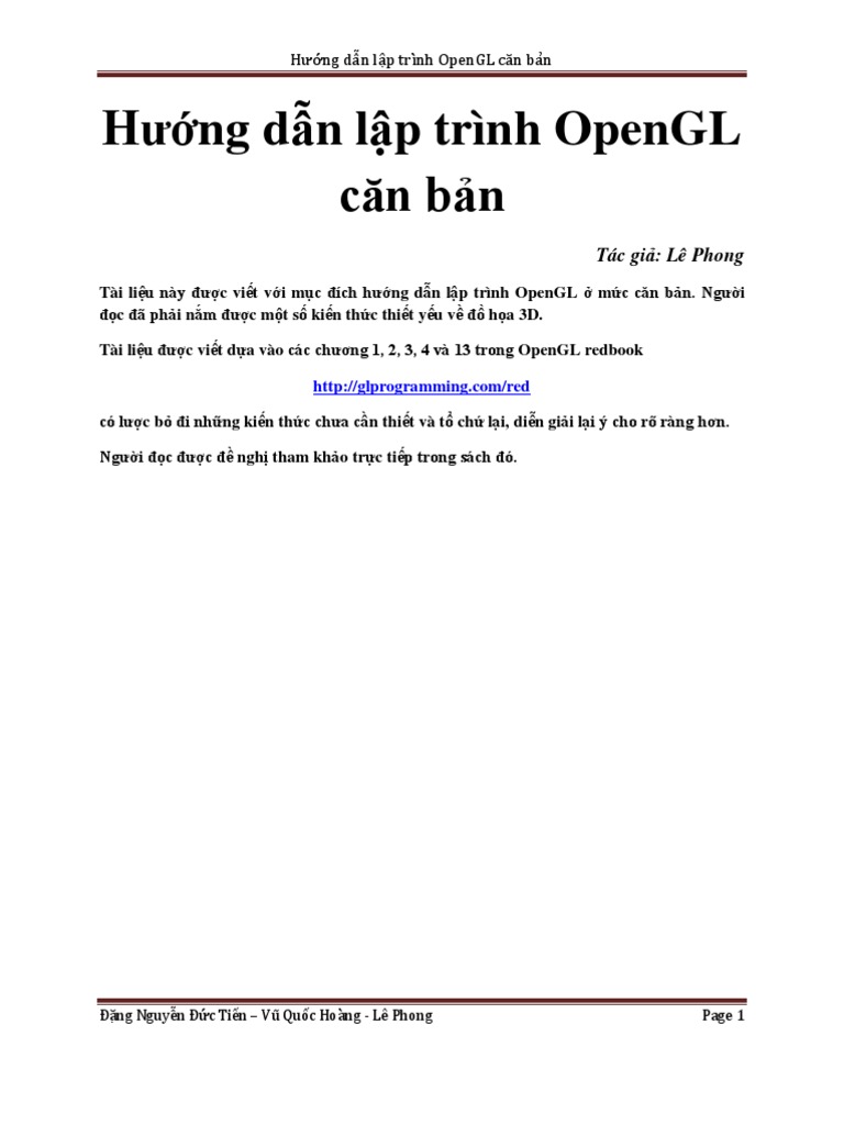Basic OpenGL | PDF
