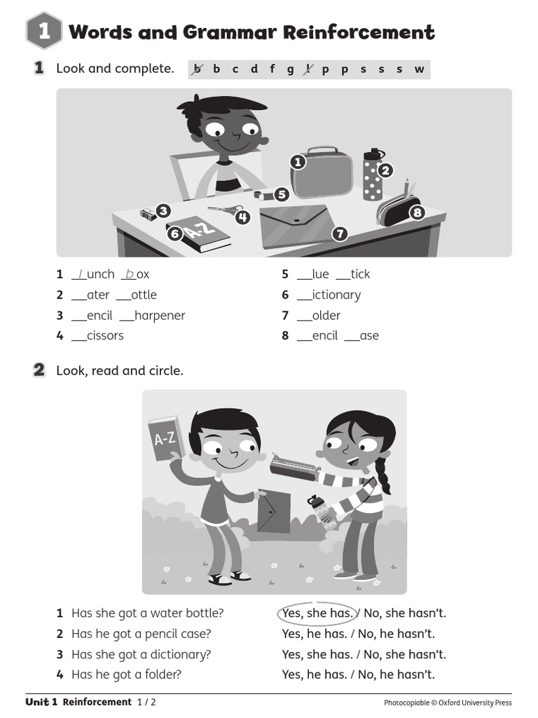 Grammar Reinforcement Activities for Kids | PDF | Salad