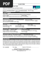 Oriental-Motor Claim Form | PDF | Vehicle Insurance | Transport