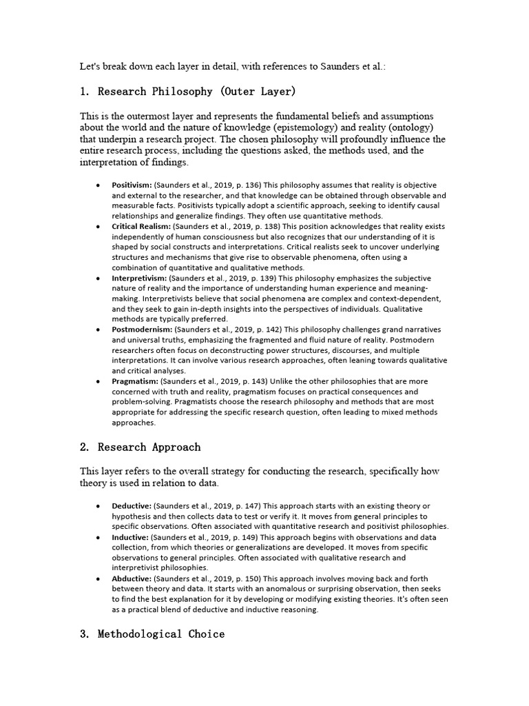 Research Onion | PDF | Methodology | Qualitative Research