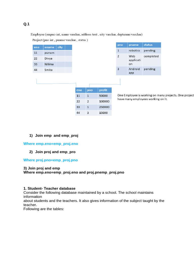 Assignement 1queries Using Join On Tables | PDF | Databases | Data Management Software