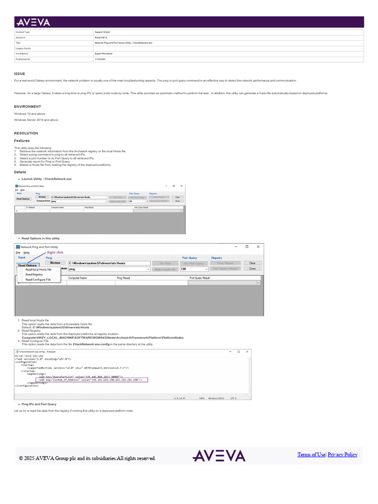 Galaxy Network Utility: Ping & Query Tool | PDF | Windows Registry ...
