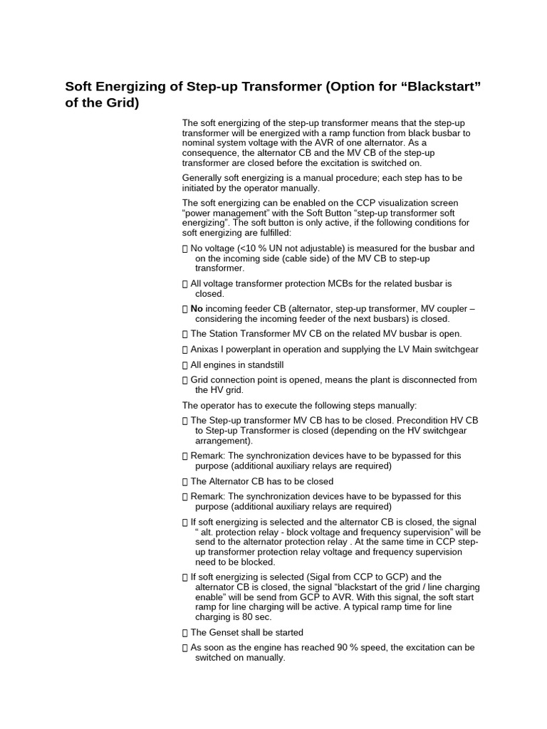 Soft Energizing of Step-Up Transformer | PDF | Computer Engineering ...