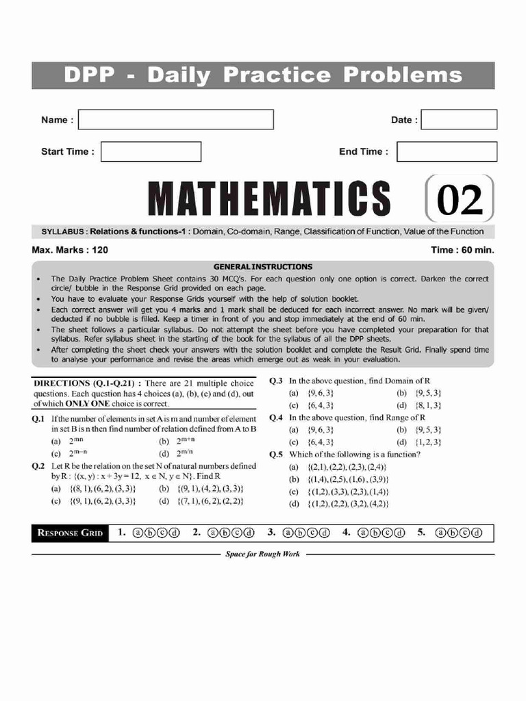 Mains Maths 6 | PDF