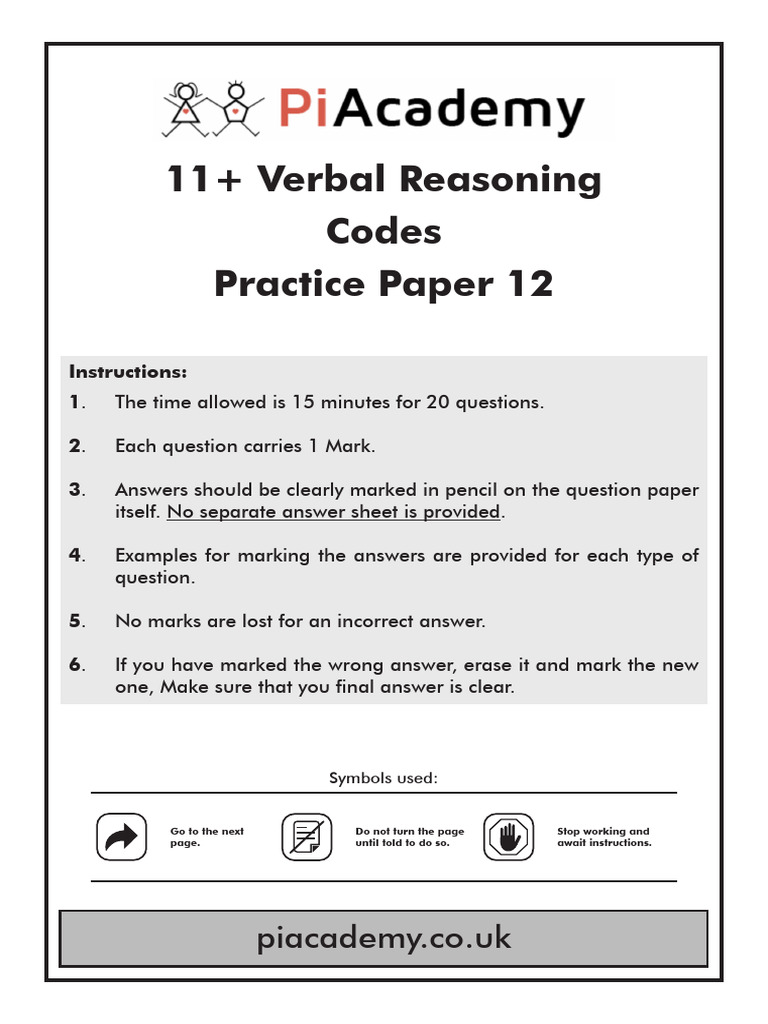 11-Plus-Verbal-Reasoning-Paper-12-Codes-hdcg | PDF