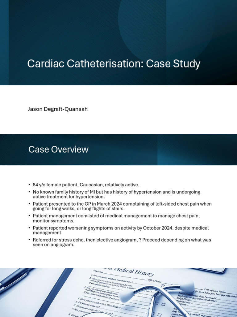 Cardiac Catheterization Case Study Analysis | PDF | Cardiology ...