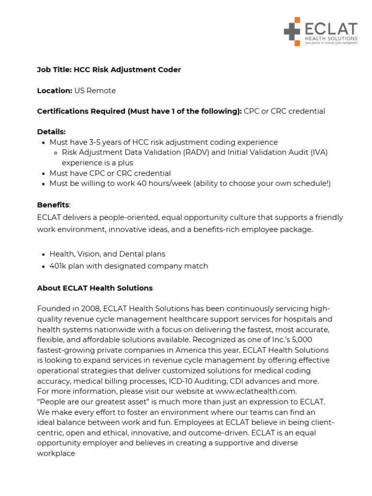 HCC Risk Adjustment p3 | PDF
