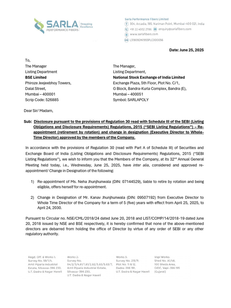 SARLAPOLY 25062025182319 Intimation of Director Signed | PDF ...