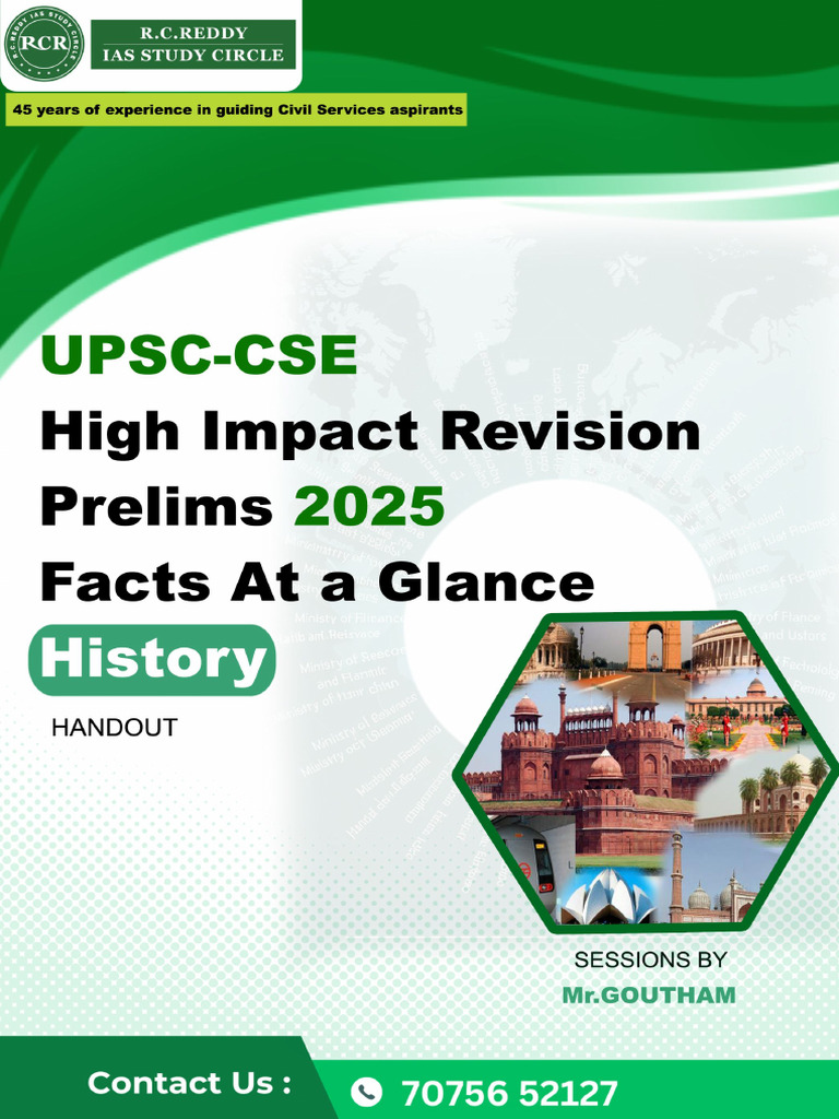 High Impact Revision, History, Fact-Dose, Handout | PDF | Partition Of ...