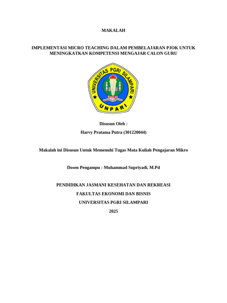 Makalah Harvy Pak Supri | PDF