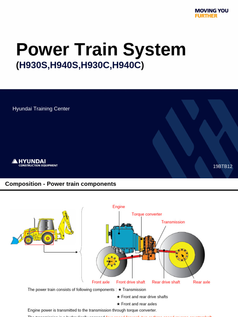7 - Backhoe Loader Power Train System | PDF | Brake | Machines