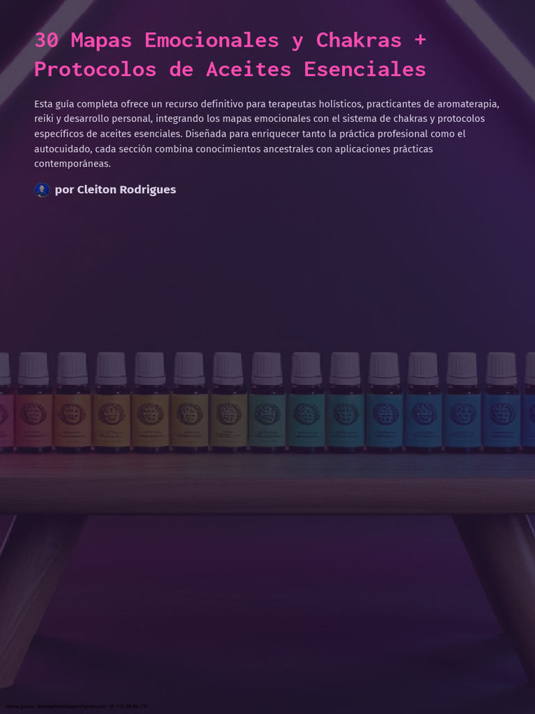 30 Mapas Emocionales y Chakras Protocolos de Aceites Esenciales 1 | PDF ...