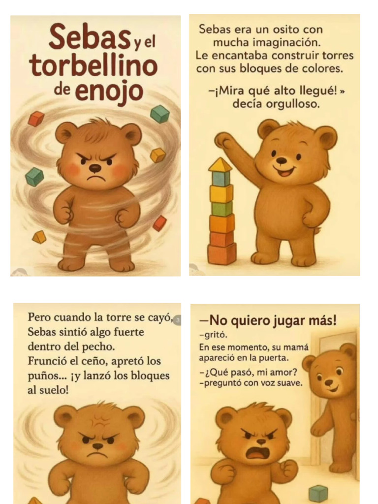 Material de Apoyo, Sebas y El Torbellino de Emociones | PDF