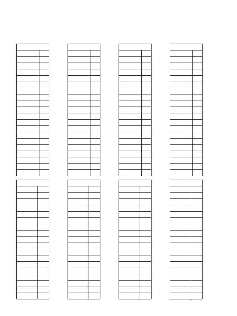 Multiplication Table 1 To 20 - Copy - Split - PDF - 1750856682365 | PDF