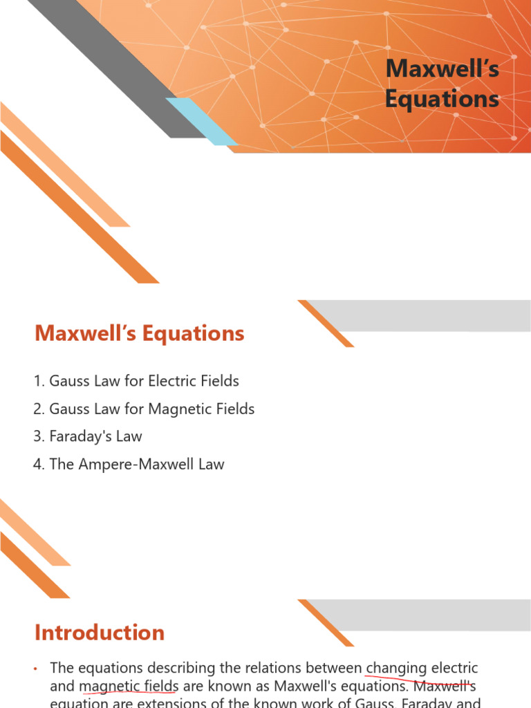 Maxwells Equations Flux | PDF | Electromagnetic Induction | Maxwell's Equations