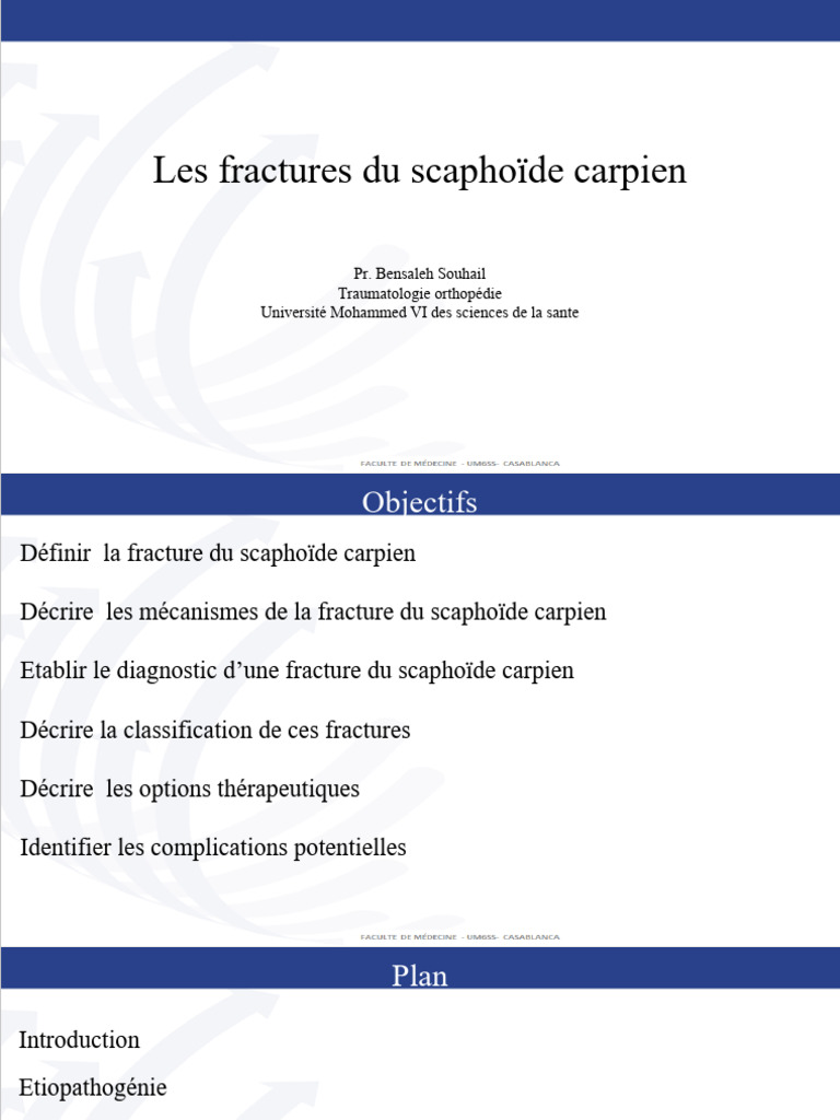 Classification des fractures du scaphoïde | PDF | Appareil locomoteur ...