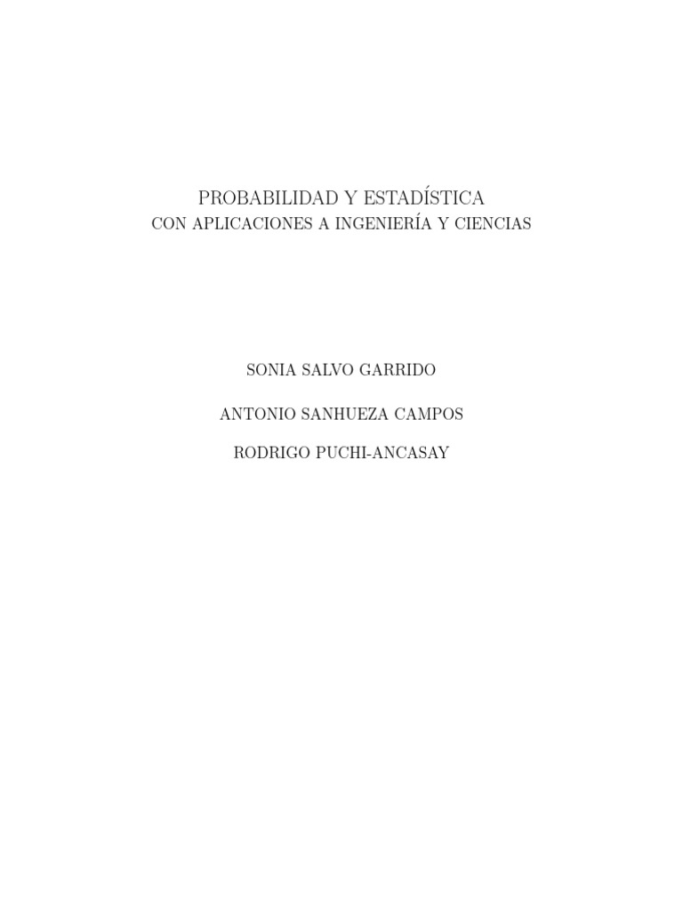 Capitulo 5 Libro | PDF | Teoría de la estimación | Estimador