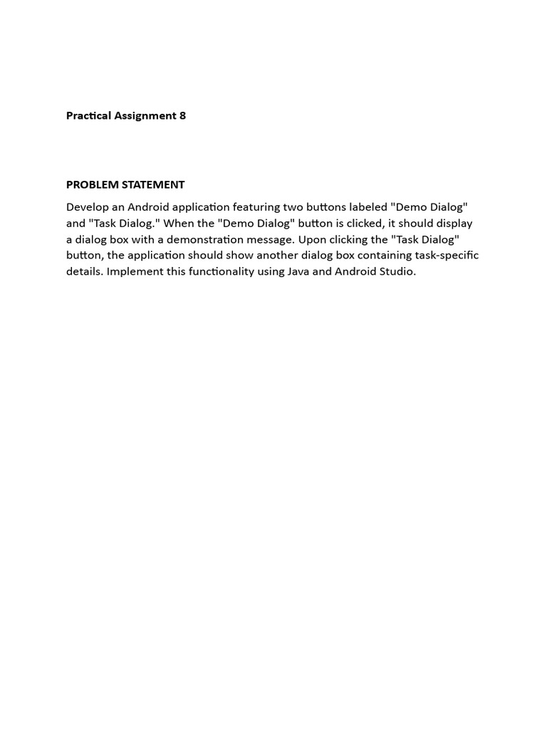 Practical Assignment 8 IMC | PDF