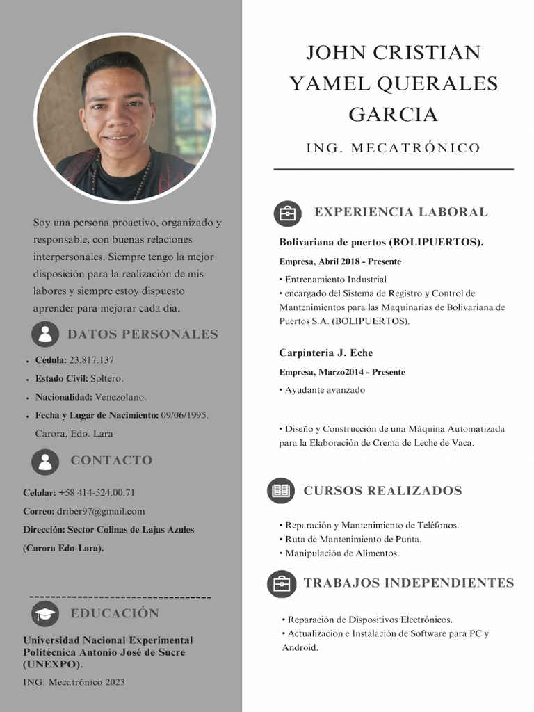 Curriculum John Querales2 | PDF