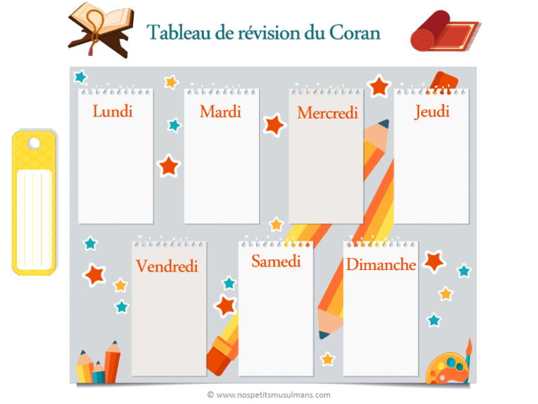 Tableau Revision Coran FR | PDF