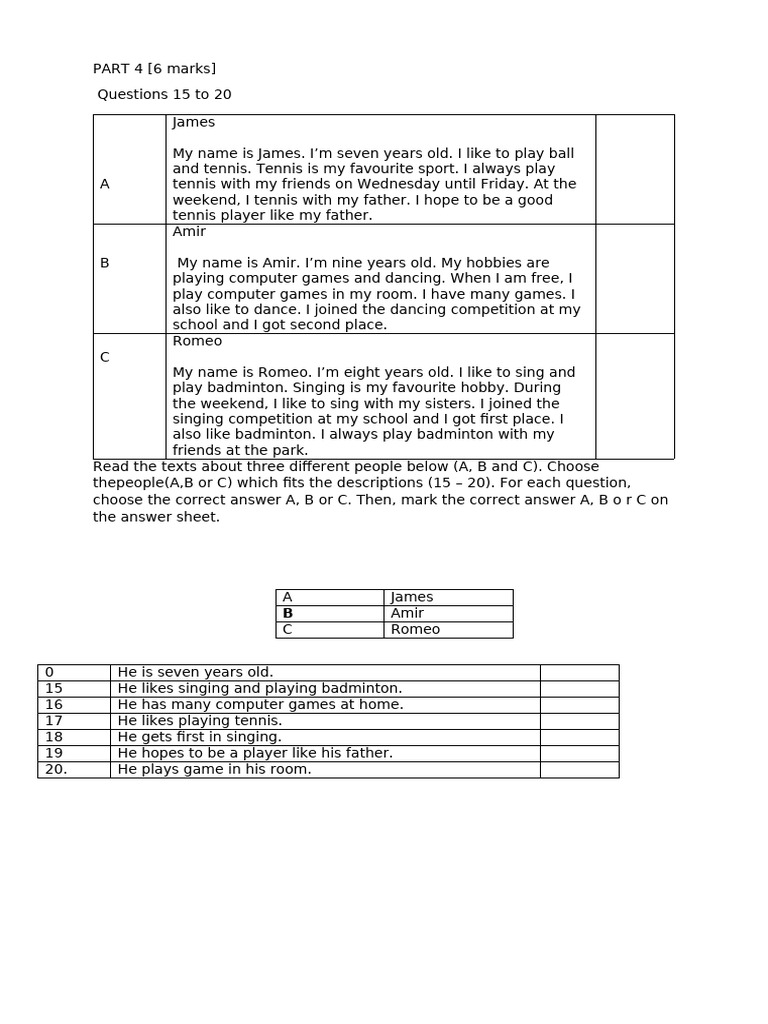 PART 4 Year 1 | PDF