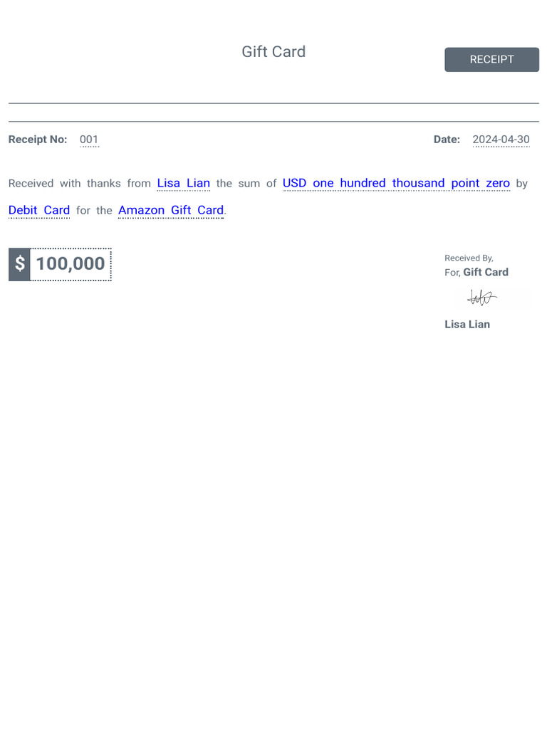 Receipt | PDF