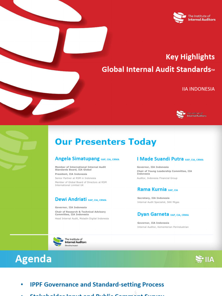 Key Highlights Global Internal Audit Standards - 2024 IIA Indonesia ...
