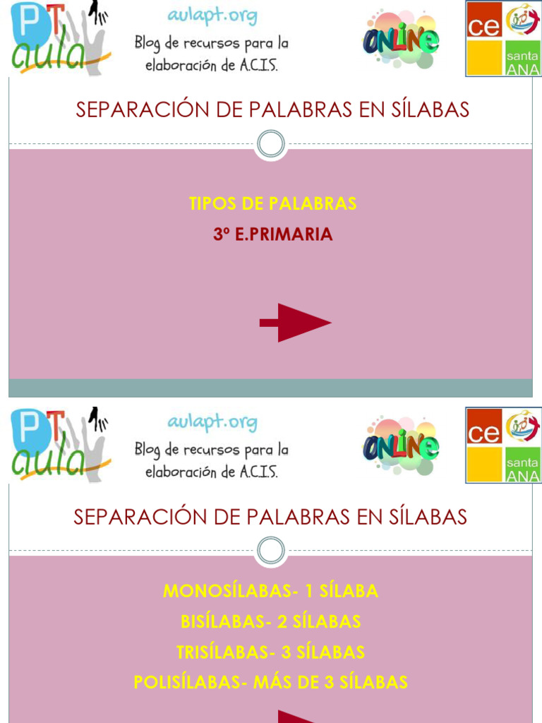 Número de Sílabas | PDF