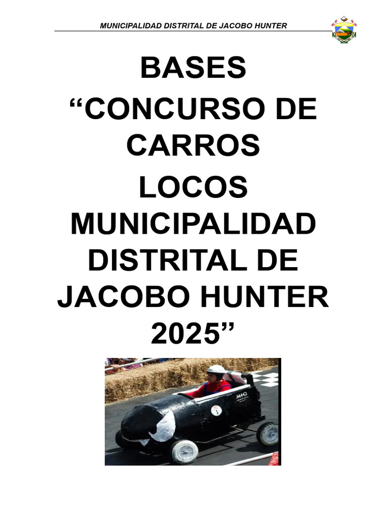 Concurso de Carros Locos 2025 Hunter | PDF | Tecnología de vehículos ...