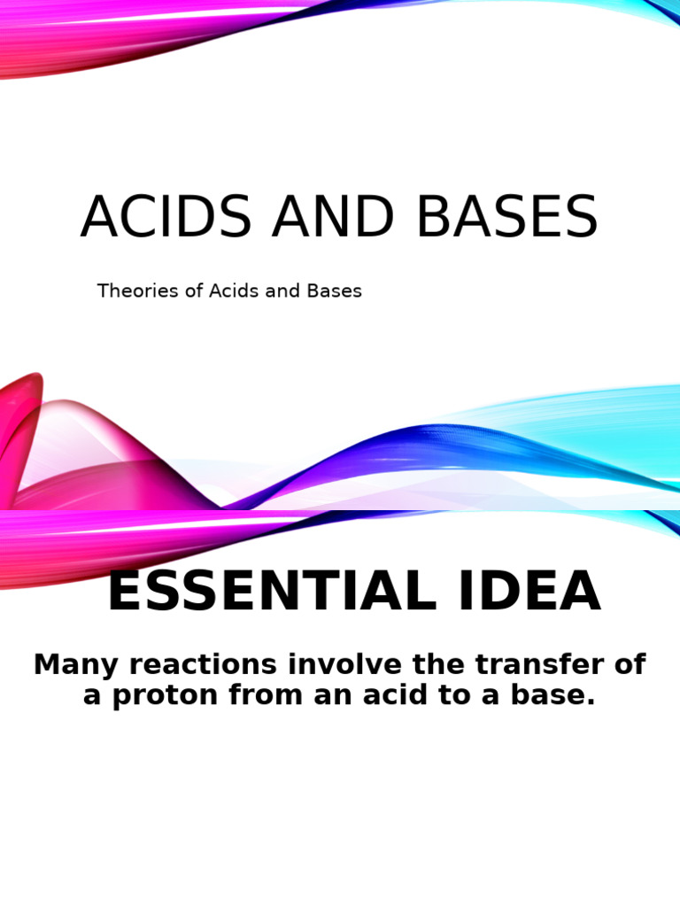 M2022 - Acids and Bases Theories | PDF | Acid | Hydroxide