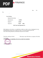Mahindra & Mahindra Finance NOC | PDF