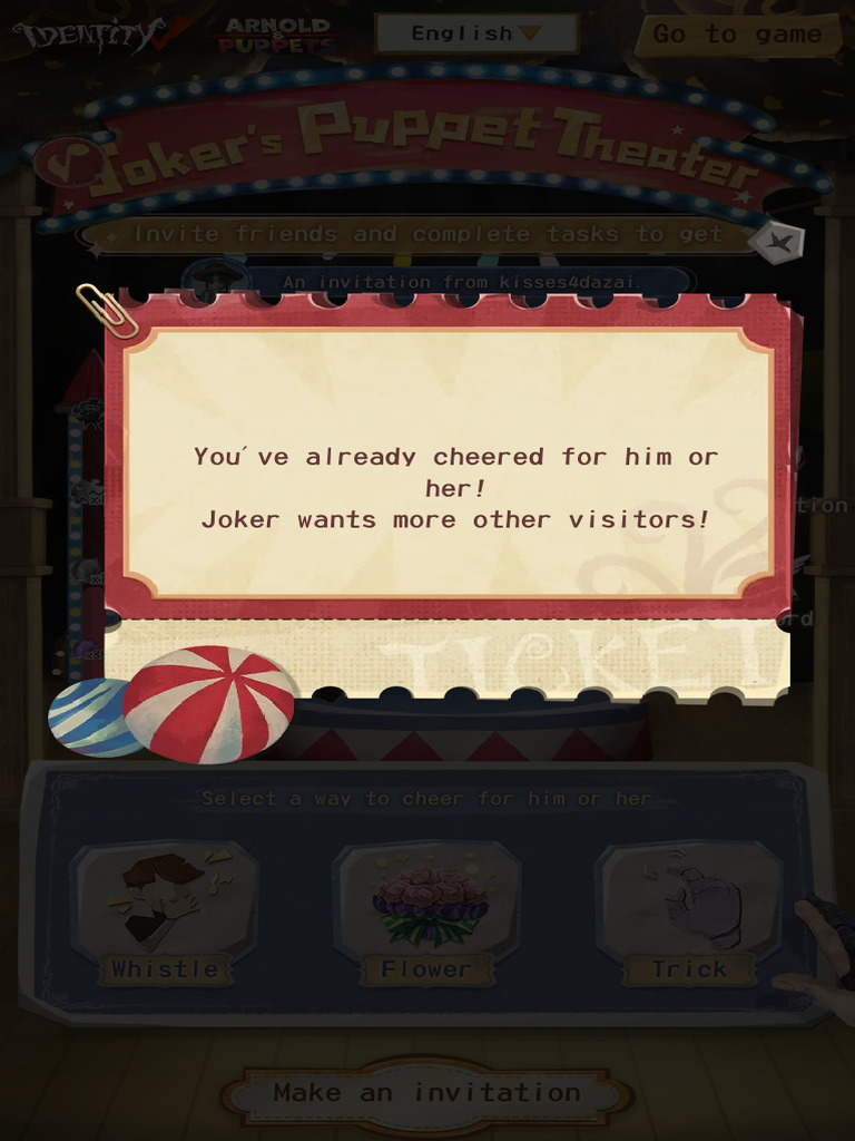 Identity V, Joker's Puppet Theater | PDF