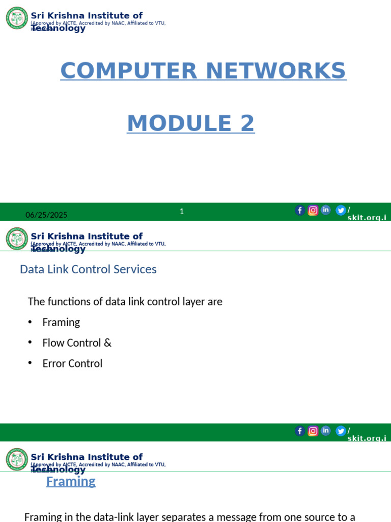 2022 - Module 2 - Computer Networks | PDF | Network Architecture | Network Protocols