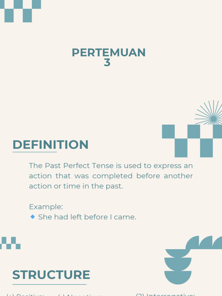 Understanding Past Perfect Tense | PDF