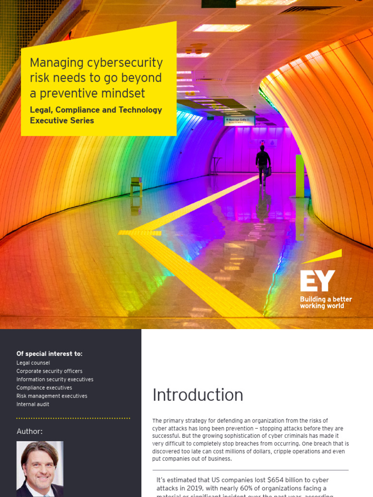 Ey Managing Cybersecurity Risk Needs To Go Beyond A Preventive Mindset ...