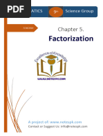 Gr9 Maths Factorisation MEMO | PDF | Mathematics | Arithmetic
