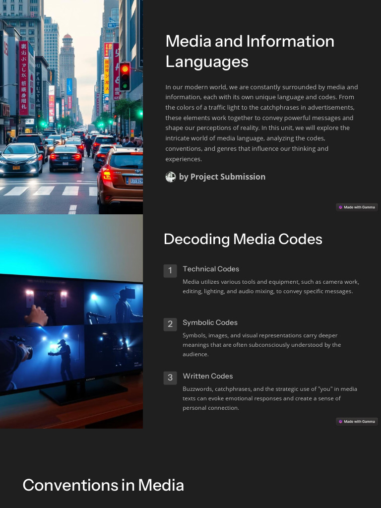 Understanding Media Language and Codes | PDF | Advertising | Genre
