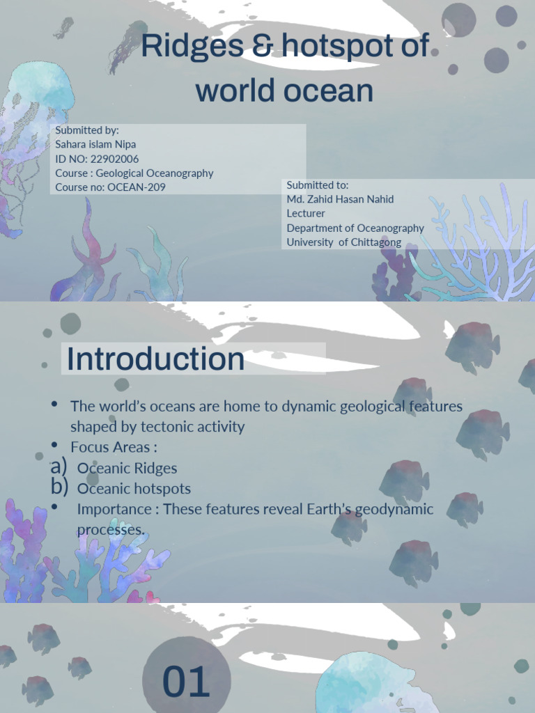 Ridges and Hotspot in World Ocean | PDF | Plate Tectonics | Volcano