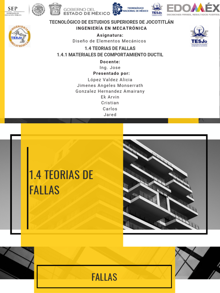 Teorías de Fallas en Materiales Dúctiles | PDF | Fractura | Ductilidad
