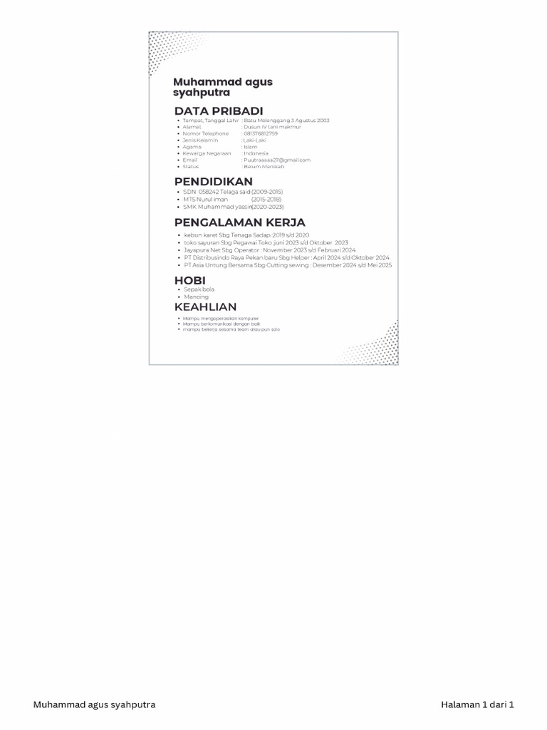 Muhammad Agus Syahputra | PDF